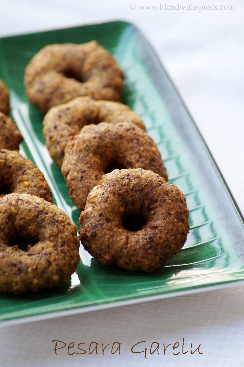 Pesara Garelu Recipe - Traditional Andhra Moong Dal Vada Recipe