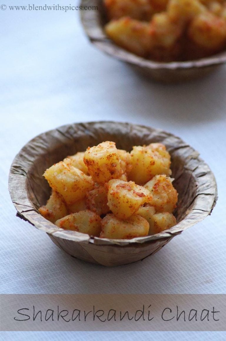 Shakarkandi Chaat Recipe - How to Make Sweet Potato Chaat Recipe