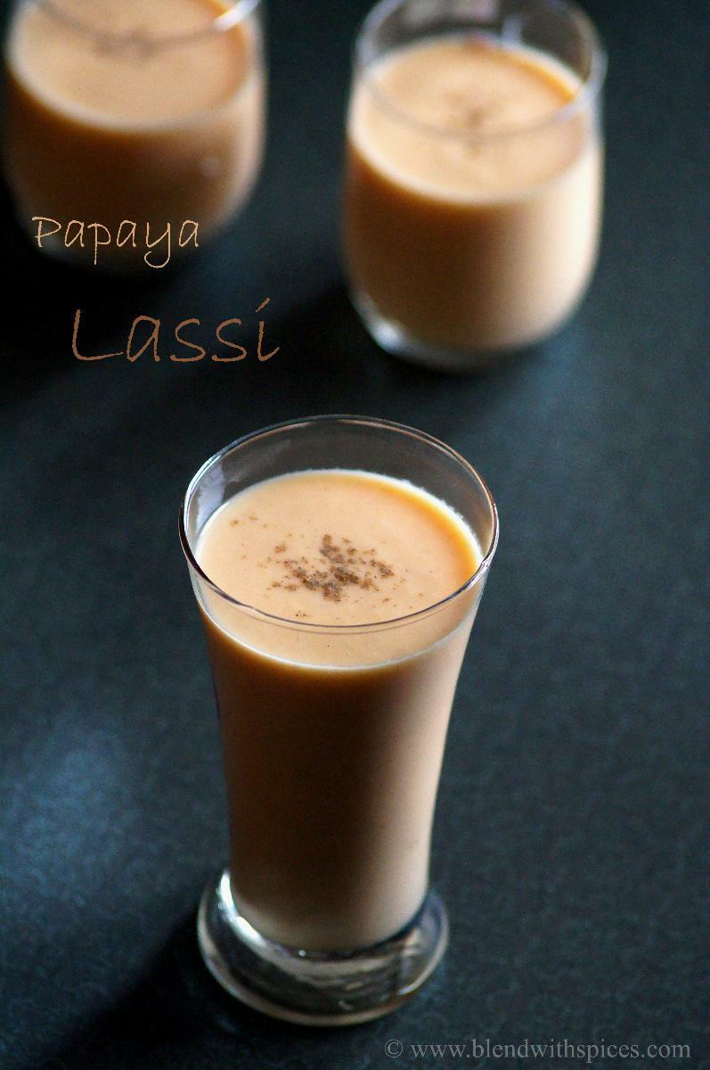 Papaya Lassi Recipe - How to Make Papaya Lassi - Indian Lassi Recipes ...
