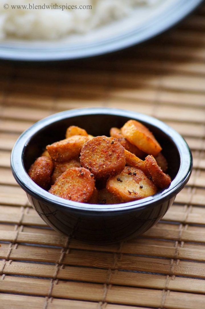 Arbi Ka Saag Recipe - How to Make Rajasthani Style Arbi Fry Recipe