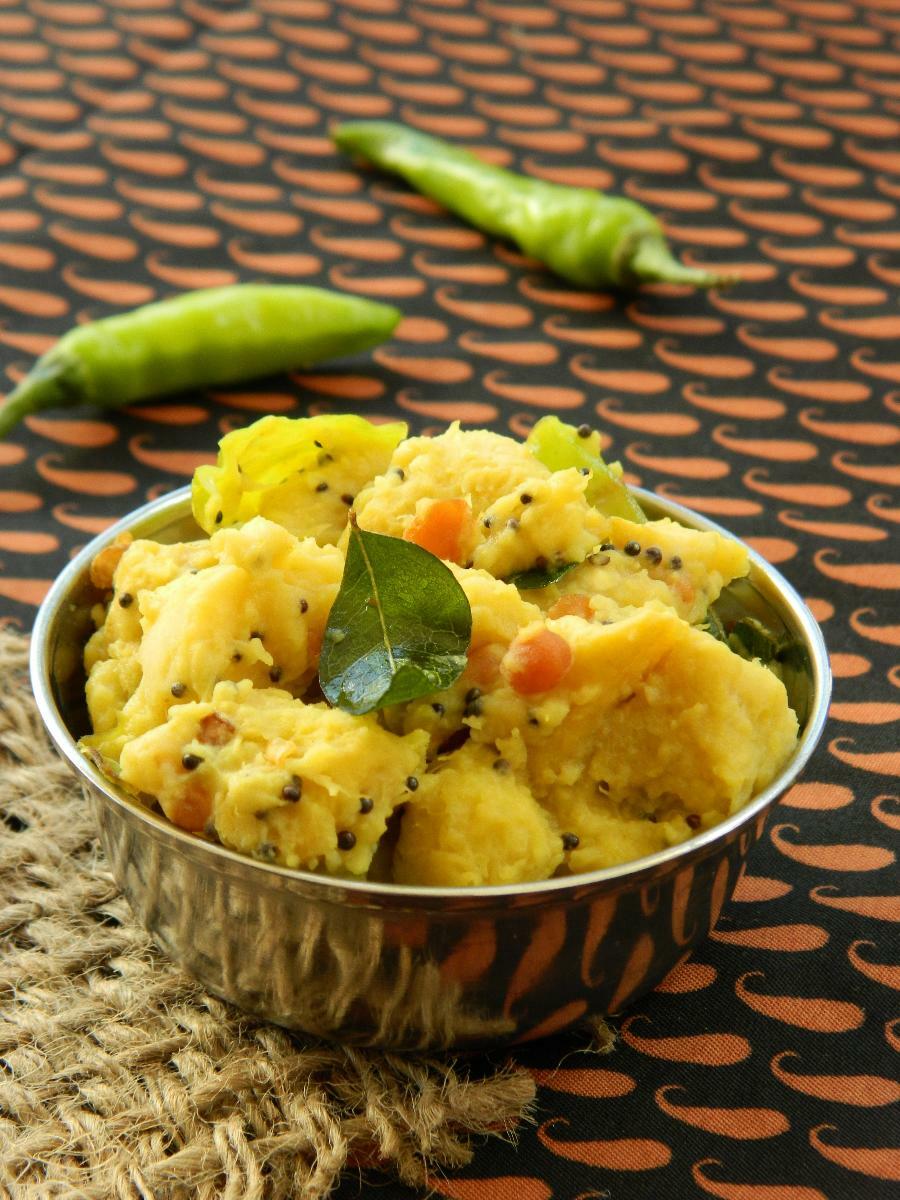 Kanda Nimmakaya Koora ~ Elephant Yam Lemony Curry - Blend with Spices