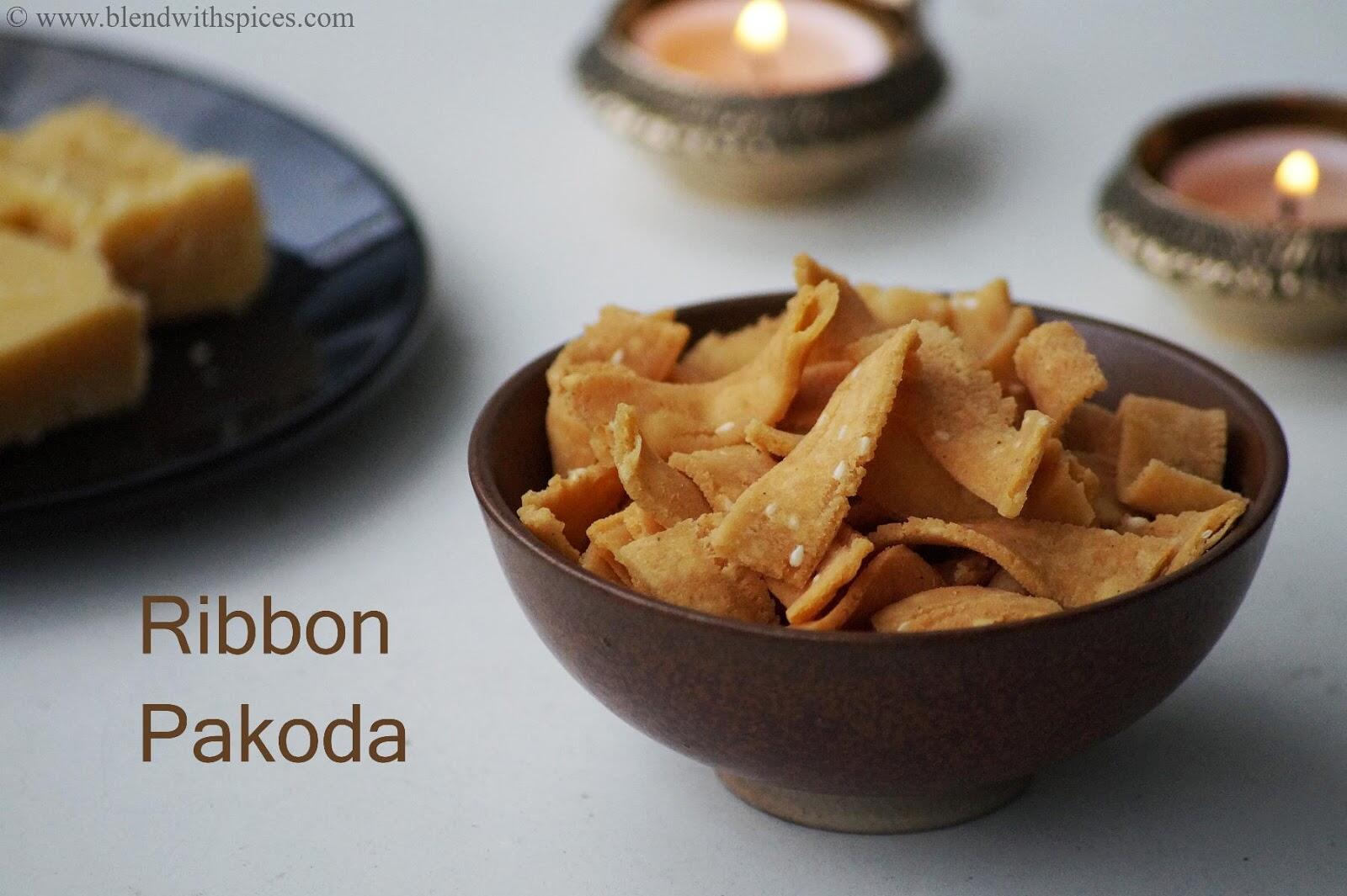 Ribbon Pakoda Recipe - Ola Pakoda Recipe - How to make Ribbon Murukku ...