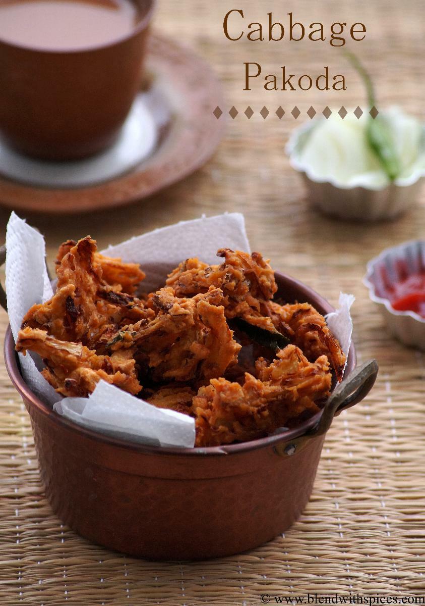 Cabbage Pakoda Recipe - South Indian Cabbage Pakodi - Cabbage Recipes