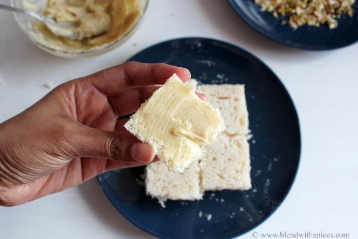 Sweet Bread Toast Recipe with Cardamom & Nuts - Crispy Teatime Snack!
