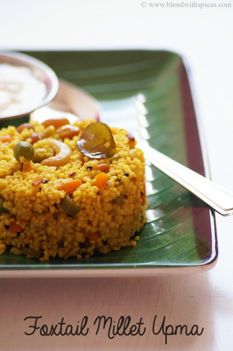 Foxtail Millet Upma Recipe - Thinai Upma Recipe - Korralu Upma Recipe
