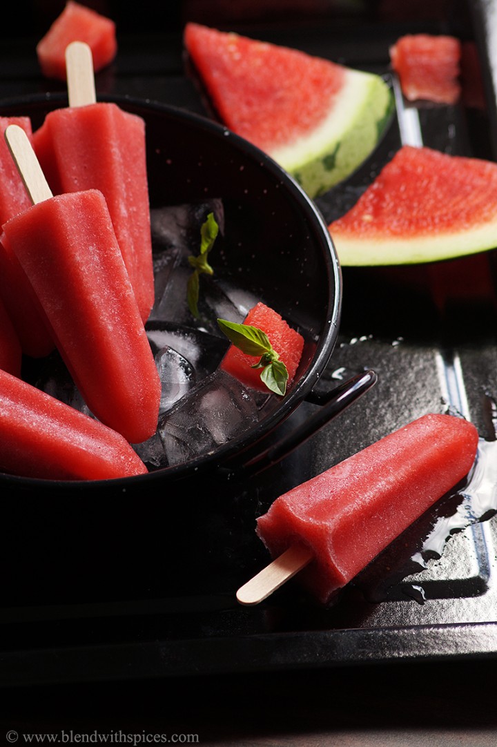 Easy 4 Ingredient Watermelon Strawberry Popsicles Recipe with Video