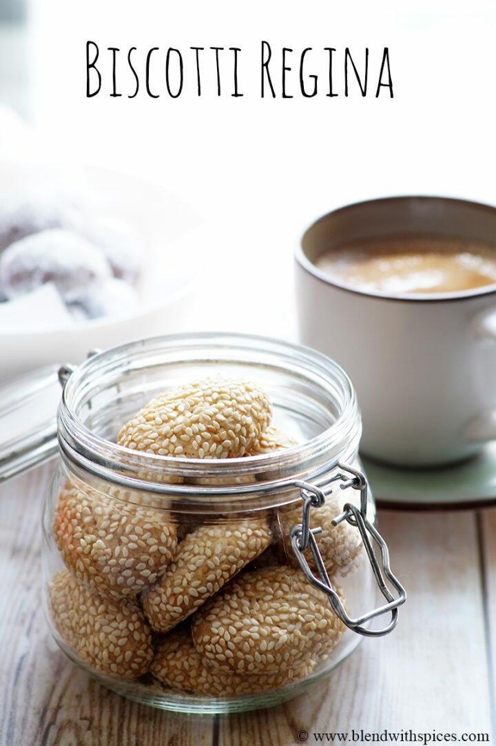 Biscotti Regina Recipe - How to make Italian Sesame Cookies Recipe