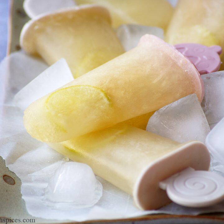 Three Ingredient Lemon Honey Popsicles Recipe + Video