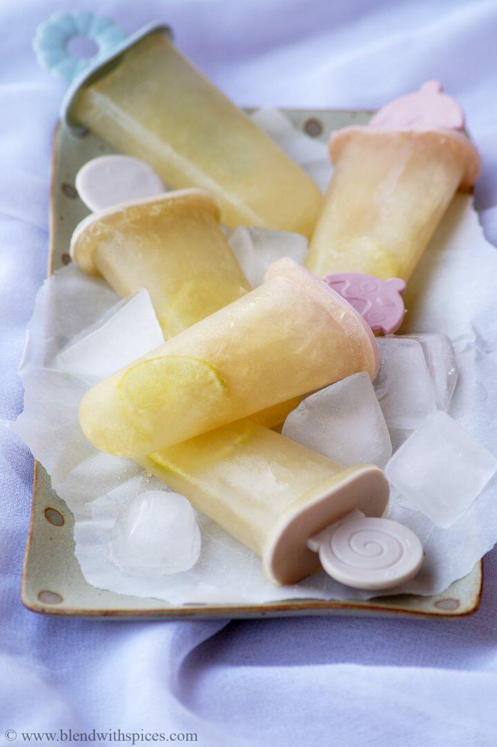 Three Ingredient Lemon Honey Popsicles Recipe + Video