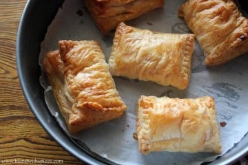 Paneer Puff Recipe - Indian Bakery-Style Paneer Puff Pastry Turnovers