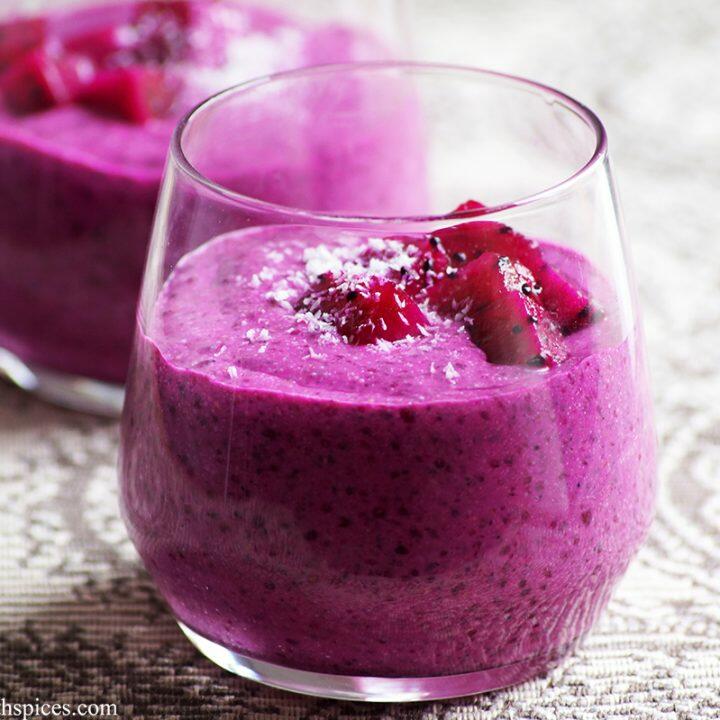 Dragon Fruit Chia Pudding Recipe - Vegan, Easy & 5 Ingredient Breakfast