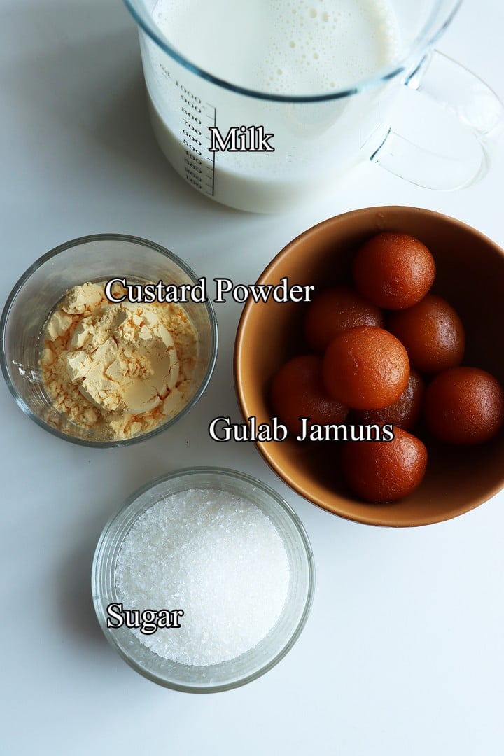Custard Gulab Jamun - Fusion Indian Dessert Recipe