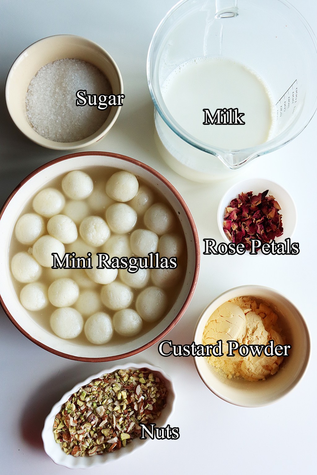 Custard Rasgulla - Fusion Indian Pudding Recipe