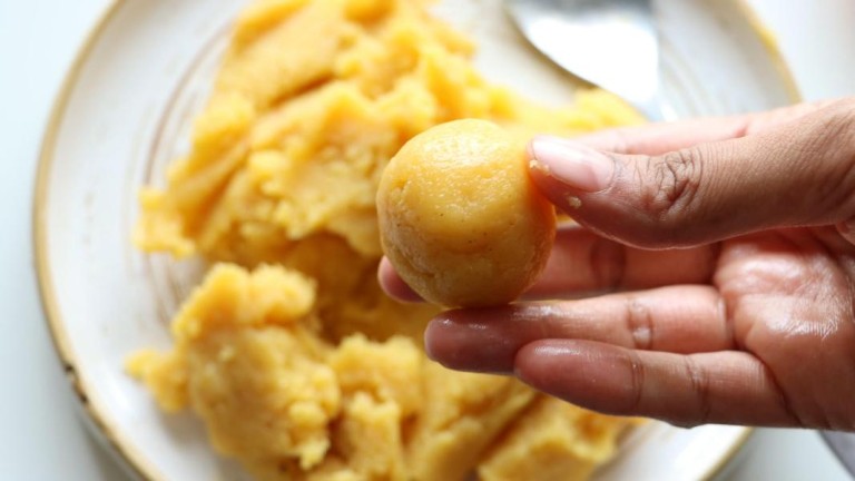 Mango Coconut Ladoo - Quick Indian Laddu Recipe