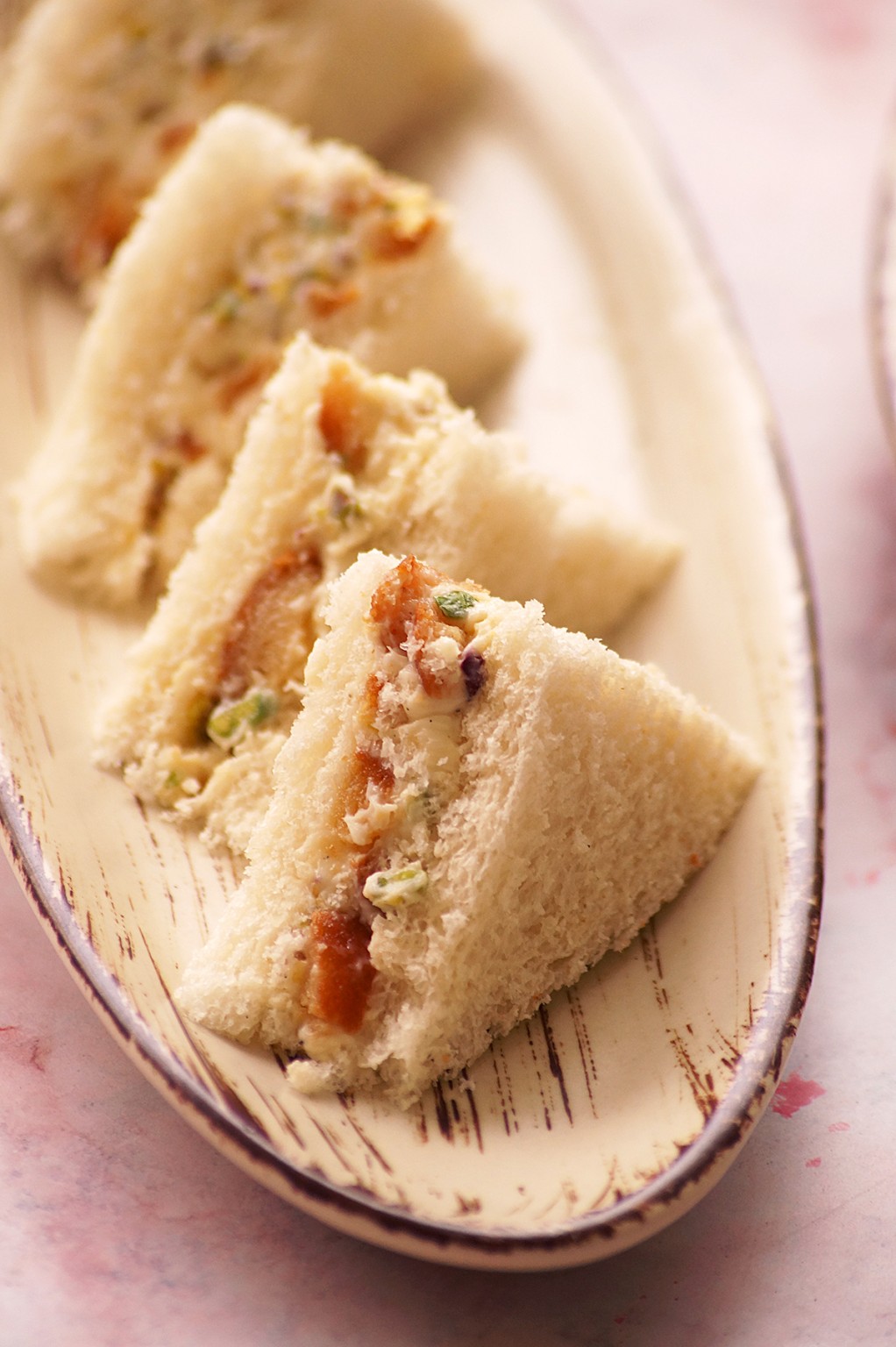 Gulab Jamun Tea Sandwiches