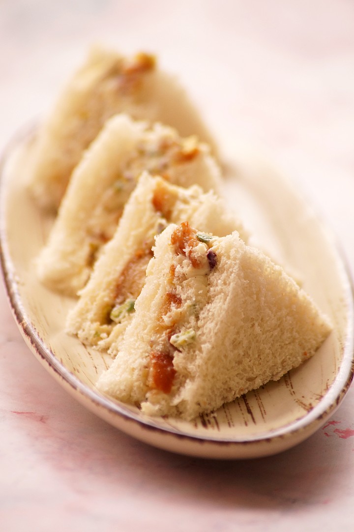 Gulab Jamun Tea Sandwiches