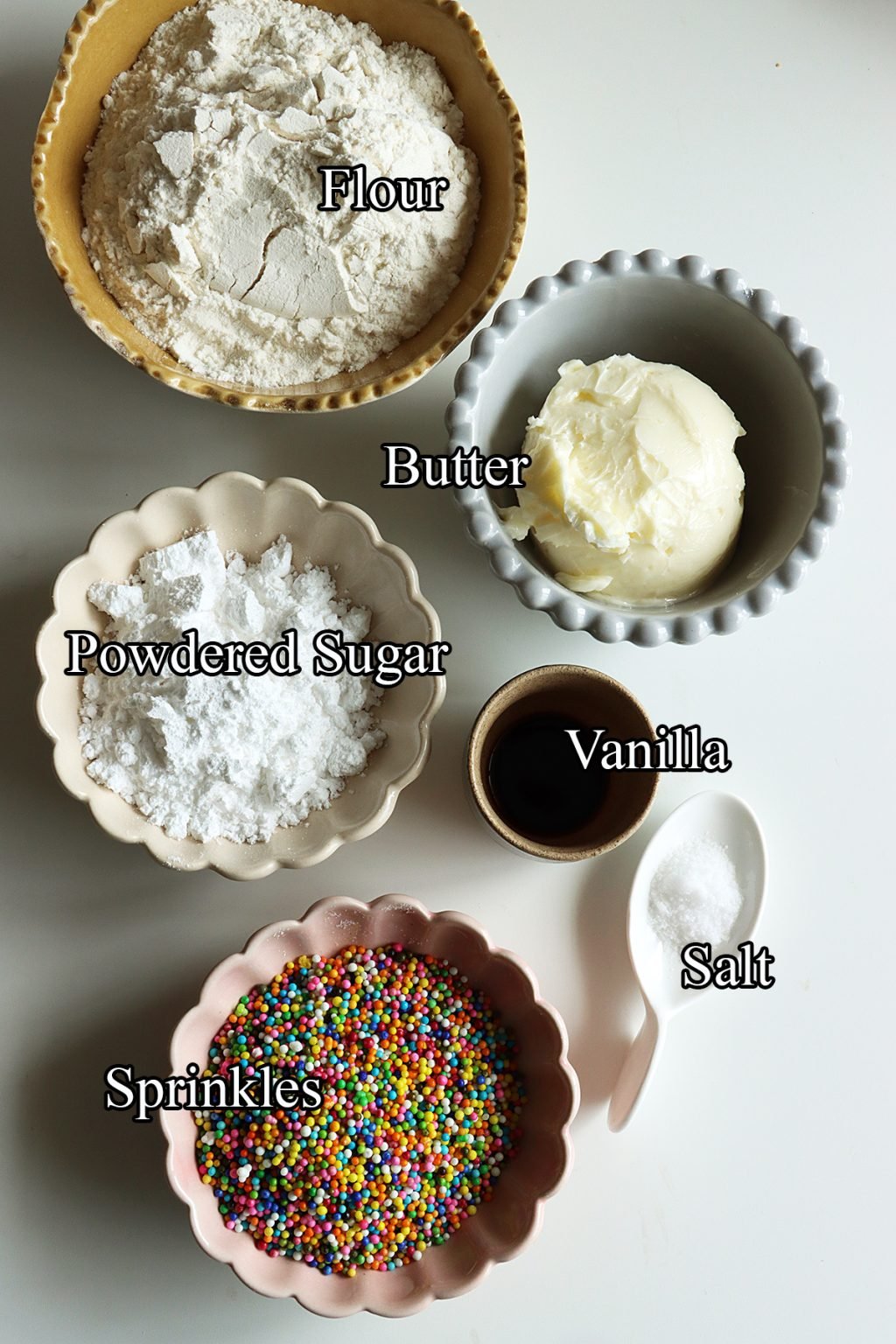 Funfetti Snowball Cookies