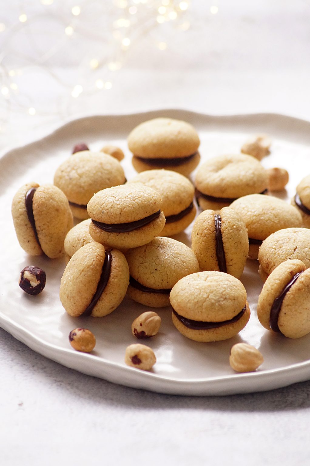 Baci di Dama (Italian Chocolate Hazelnut Cookies)